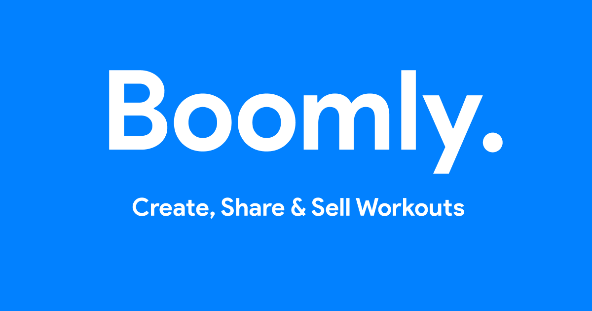 Boomly – Create, Share, Sell workout plans